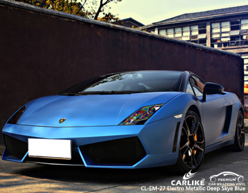 CL-EM-27 Electro metallic deep sky blue car wrap vinyl for Lamborghini ...