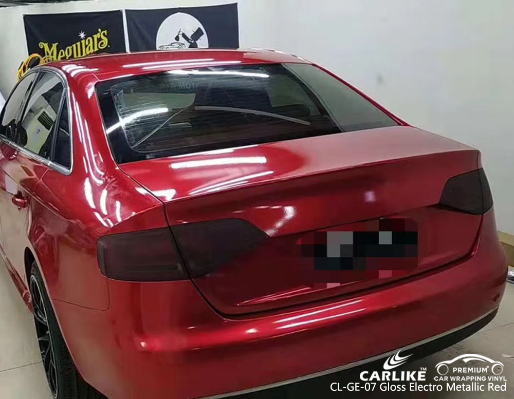 CL-GE-07 Gloss electro metallic red car wrap vinyl - SINO VINYL