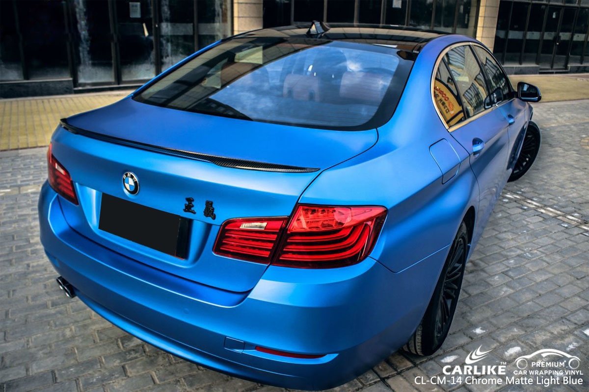 CL-CM-14 Chrome matte light blue vinyl wrap car factory for BMW - SINO ...