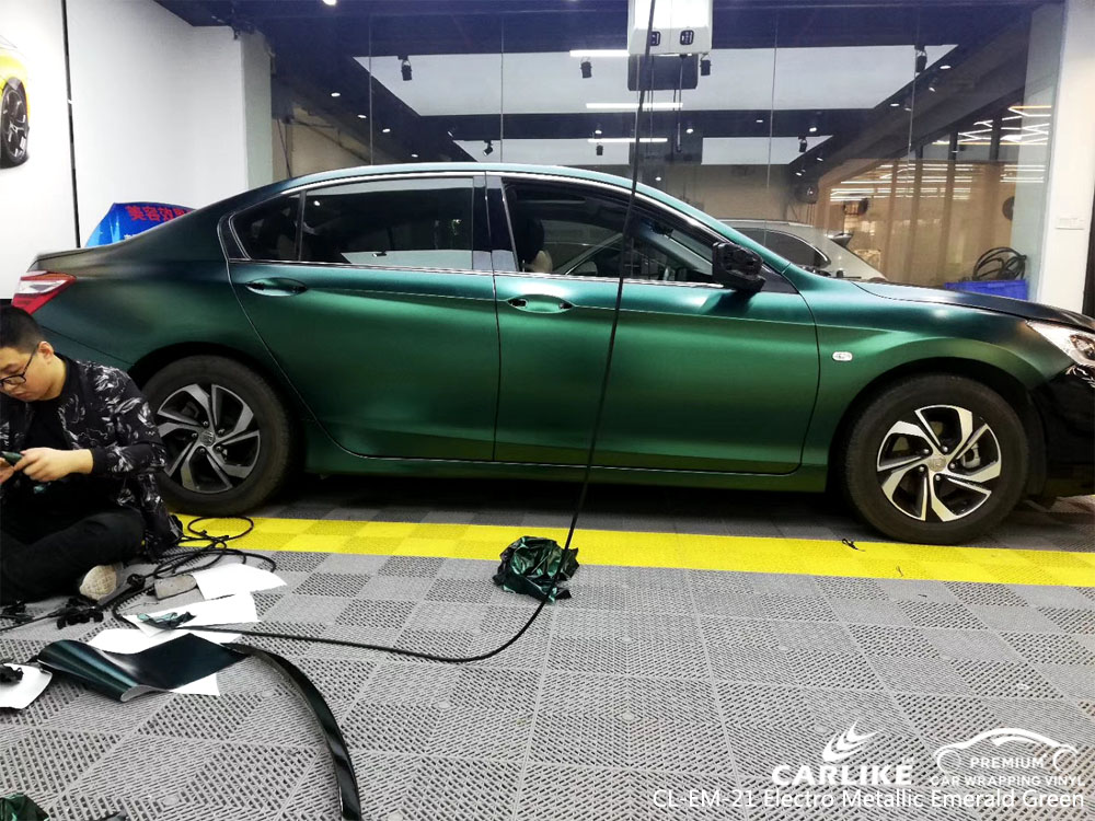 CL-EM-21 Vinilo auto verde metalizado esmeralda coche - SINO VINYL