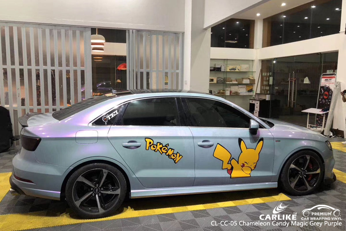 CL-CC-05 chameleon candy magic grey purple vinyl car wraps near me for ...