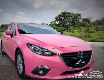 CL-DC-10 Vinilo auto oro rosa cristal diamante para mazda - SINO VINYL