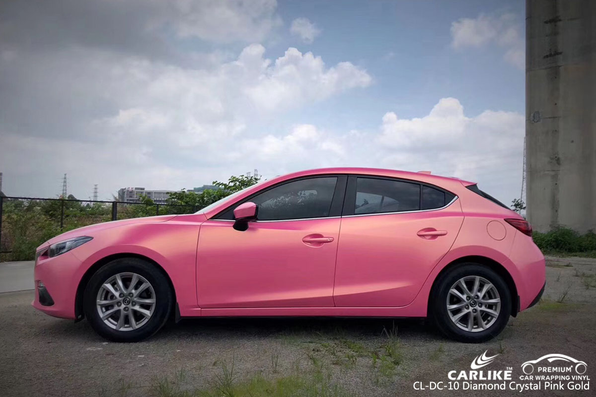 CL-DC-10 Vinilo auto oro rosa cristal diamante para mazda - SINO VINYL