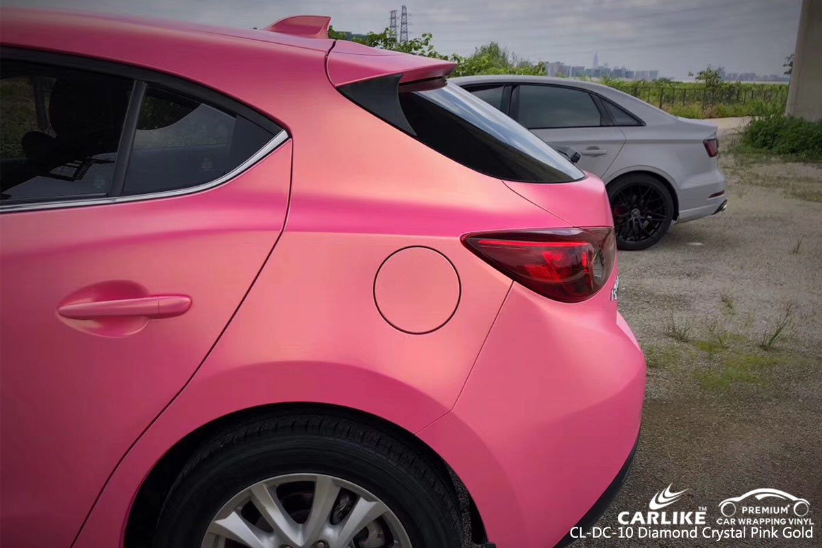 CL-DC-10 Vinilo auto oro rosa cristal diamante para mazda - SINO VINYL
