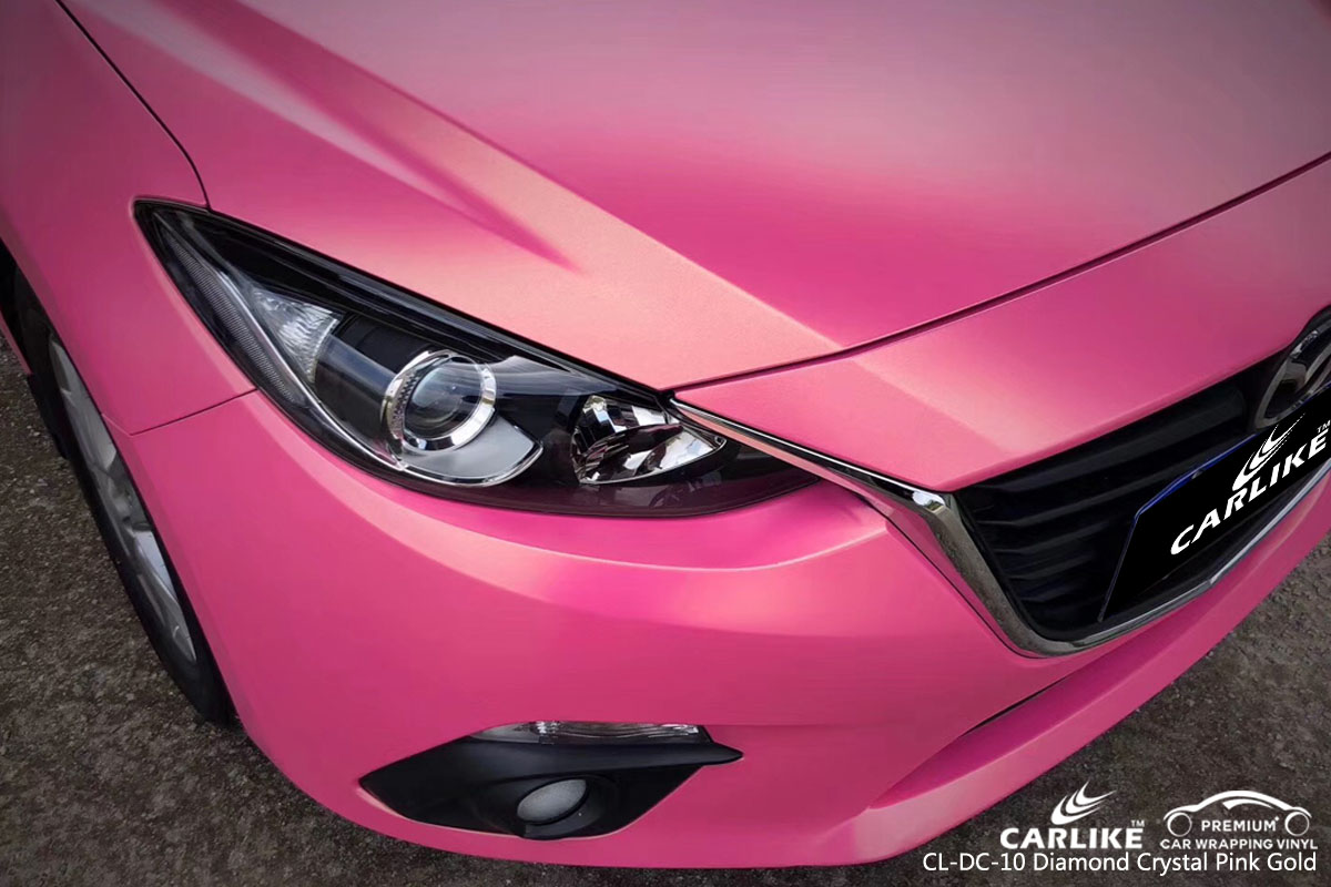 CL-DC-10 Vinilo auto oro rosa cristal diamante para mazda - SINO VINYL