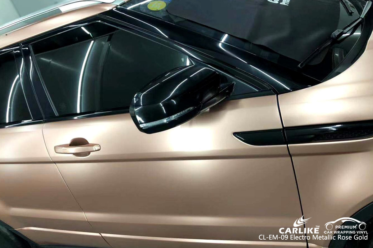 CL-EM-09 electro metallic rose gold car wrapping vinyl for Land Rover ...