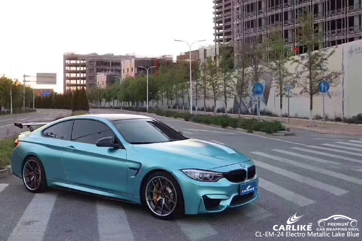 CL-EM-24 electro metallic lake blue car body wrap vinyl for BMW - SINO ...