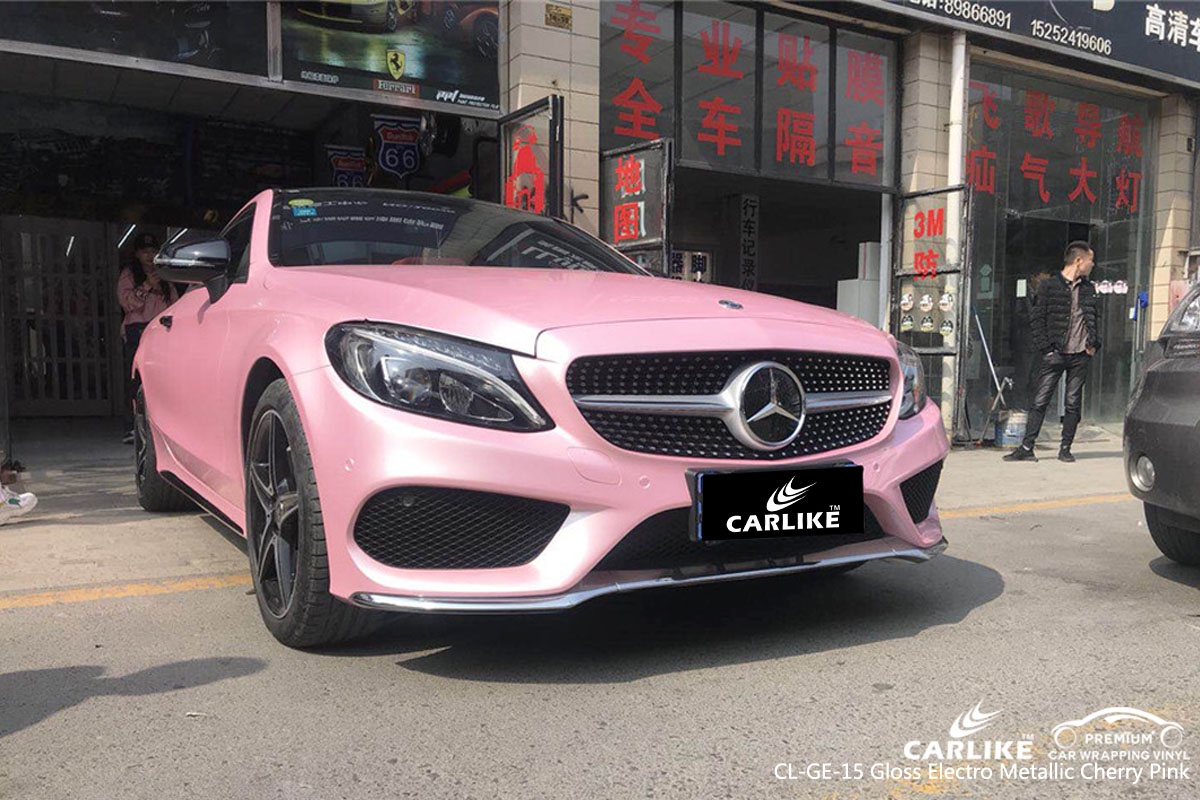 CL-GE-15 Vinilo auto brillante metalizado color rosa cereza para ...
