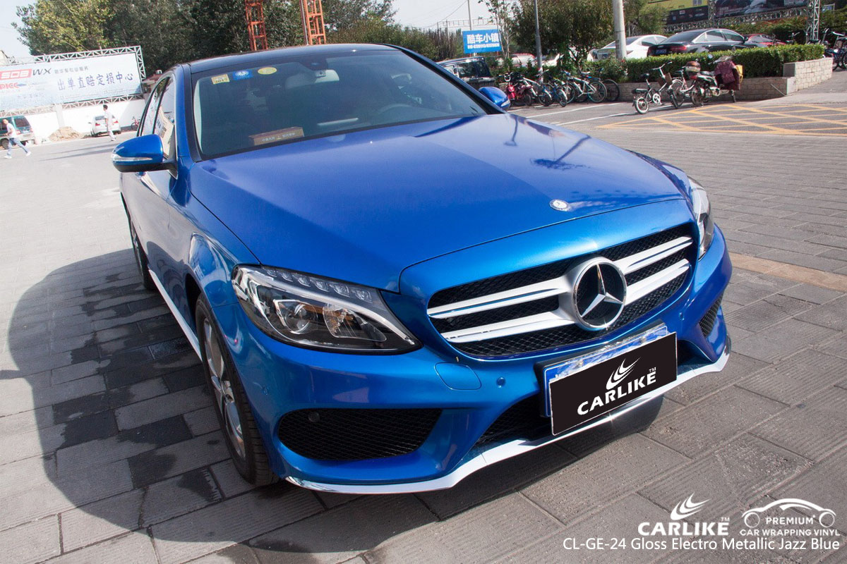 CL-GE-24 Vinilo auto brillante metal electro metalizado azul jazz para ...