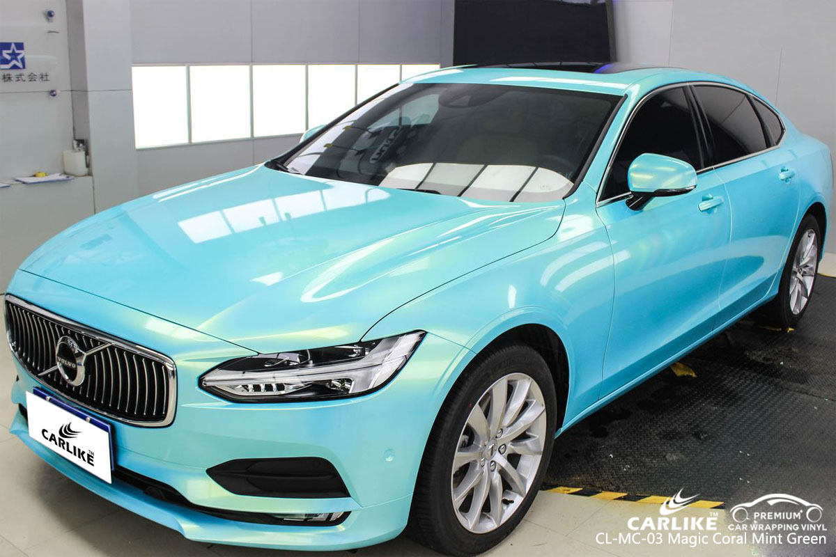 CL-MC-03 Vinilo envolvente mágico coral menta verde coche para Volvo ...