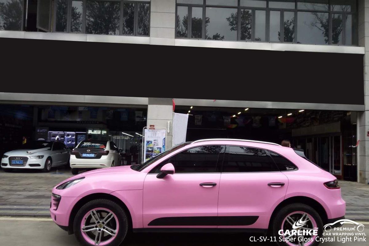 CL-SV-11 super gloss crystal light pink car buying vinyl wrap for ...