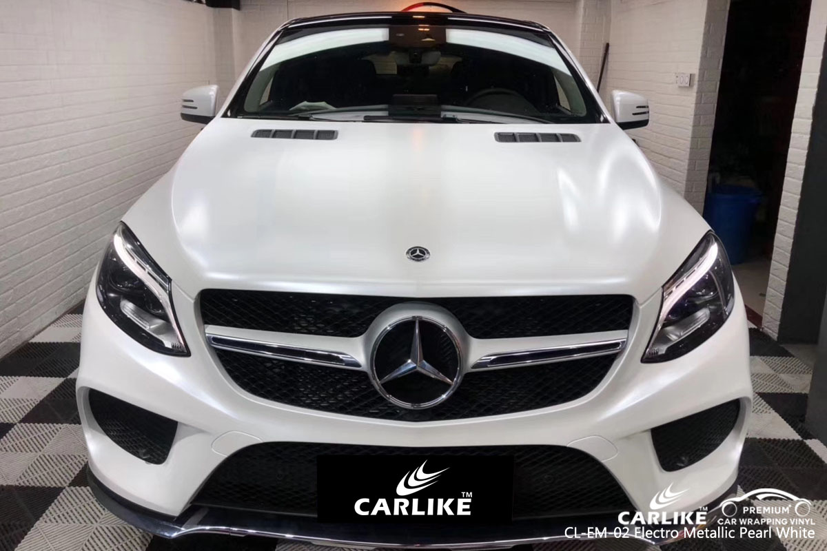 CL-EM-02 vinilo de envoltura de coche blanco perla electro metálica ...