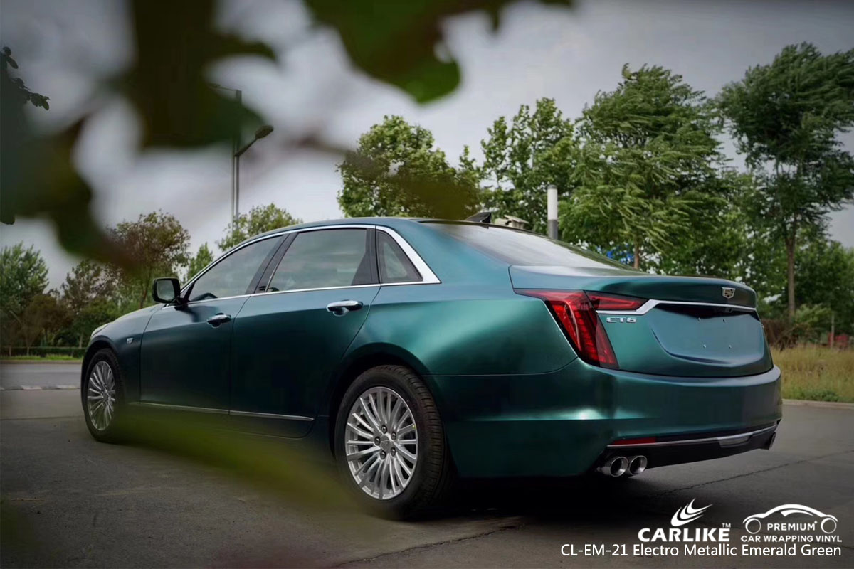 CARLIKE CL-EM-21 Cadillac elektro metalik zümrüt yeşili araba sarma ...