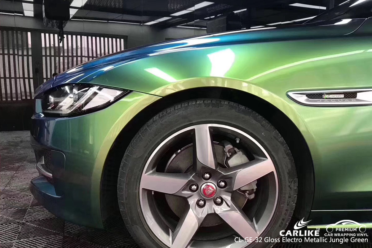 CL-GE-32 gloss electro metallic jungle green vinyl 3m car wrap price ...