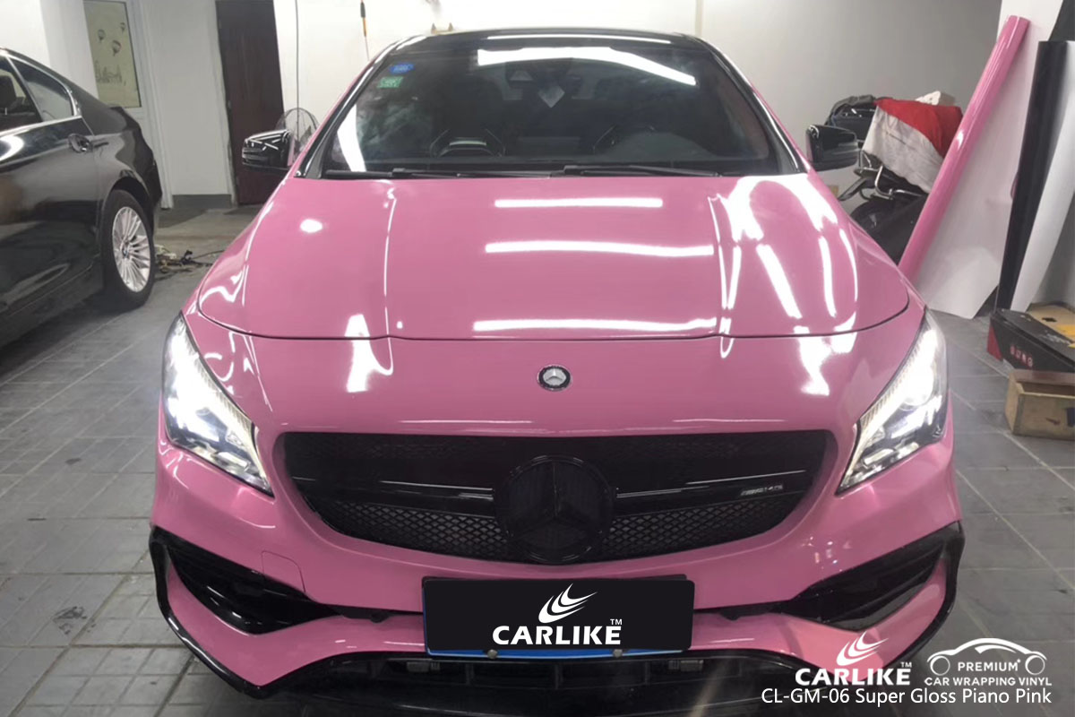 CARLIKE CL-GM-06 Mercedes-Benz için süper parlak piyano pembe araba ...