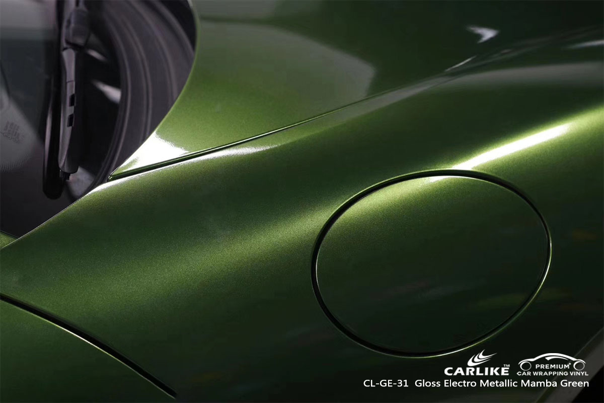 CL-GE-31 gloss electro metallic manba green vinyl car wrap thailand for ...