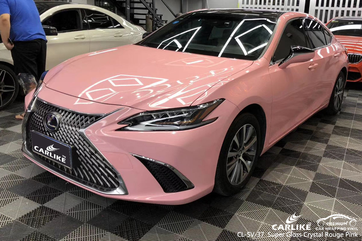 CL-SV-37 super gloss crystal rouge pink car vinyl wrap price germany ...