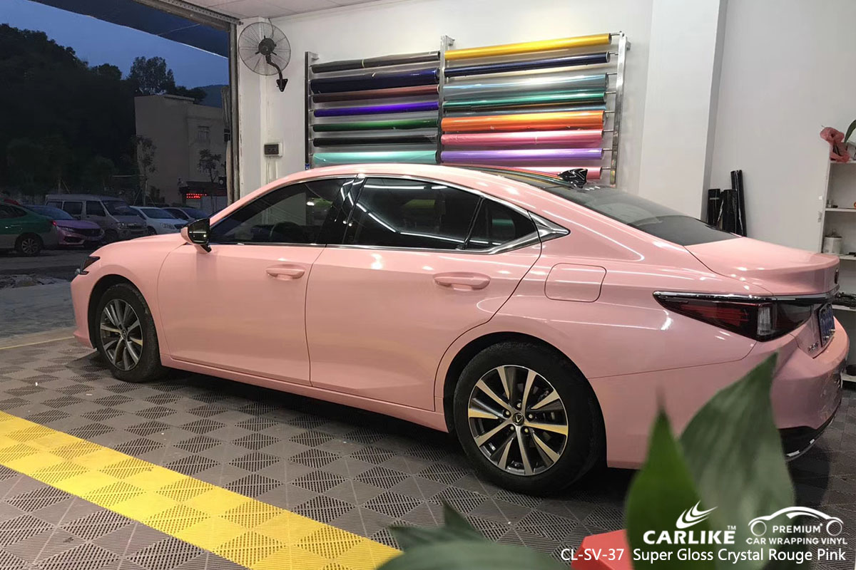 CL-SV-37 super gloss crystal rouge pink car vinyl wrap mexico for Lexus ...