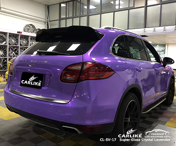 CL-SV-17 super gloss crystal lavender car wrapping for Porsche - SINO VINYL