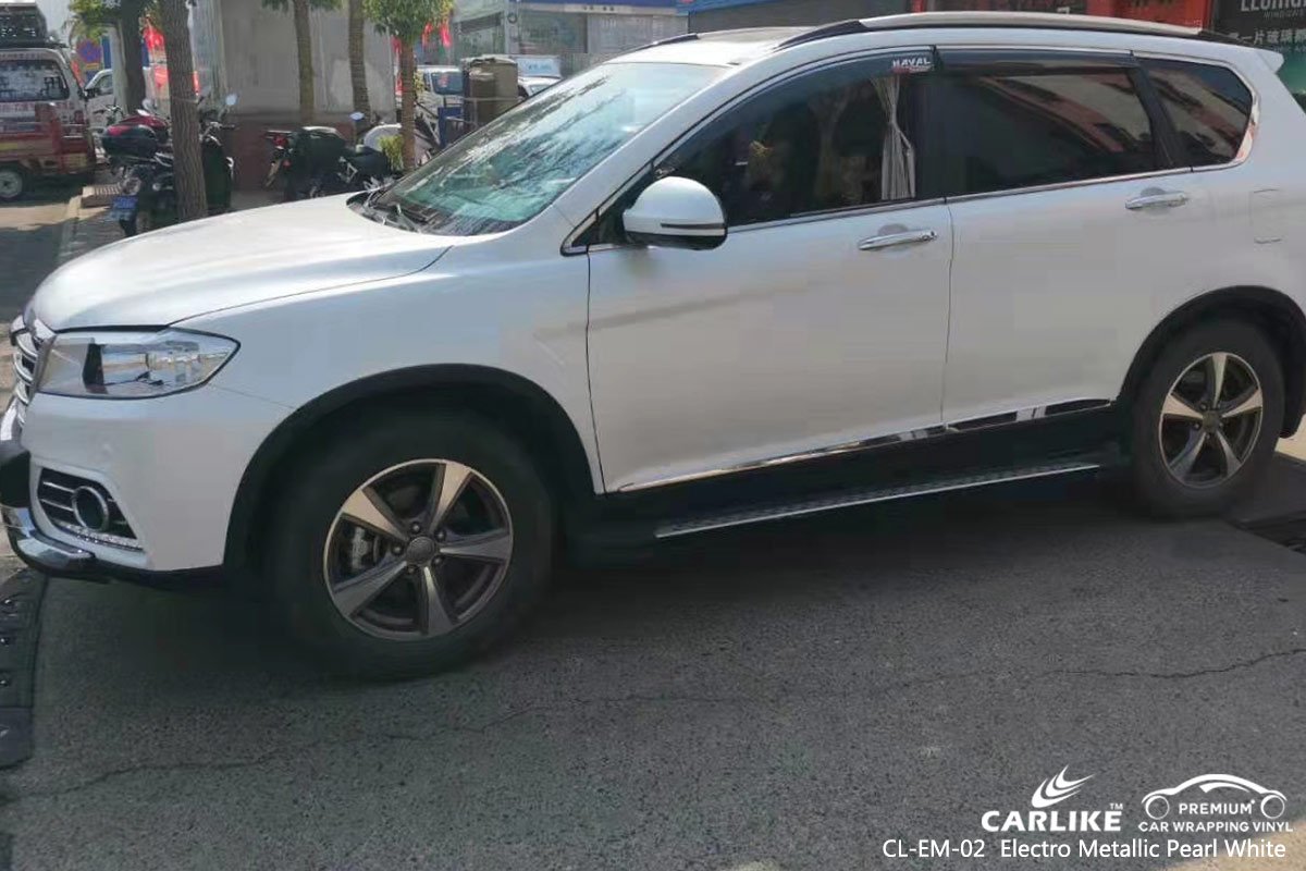 CL-EM-02 vinilo metalizado blanco perla metalizado para HAVAL - SINO VINYL