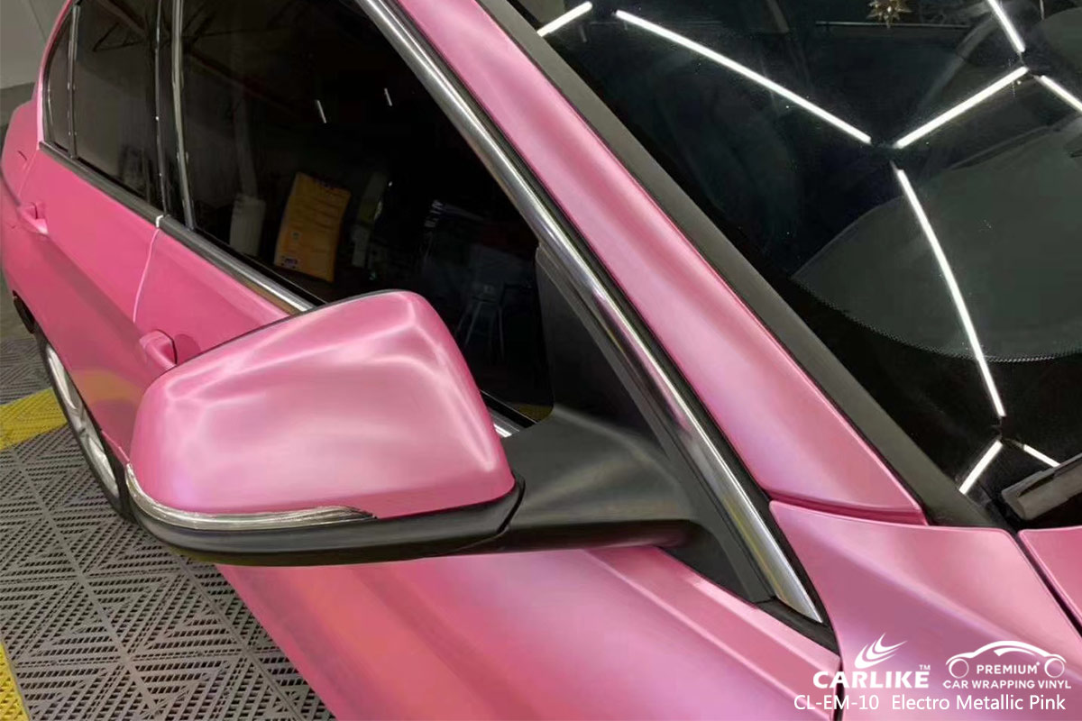 CL-EM-10 electro metallic pink car vehicle wrapping for BMW - SINO VINYL