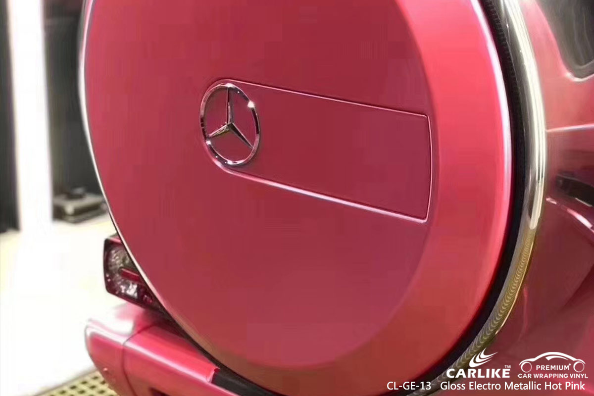 CL-GE-13 gloss electro metallic hot pink car vinyl wrapping for ...