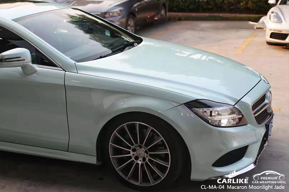 CL-MA-04 macaron moonlight jade car wrap gloss para MERCEDES-BENZ ...