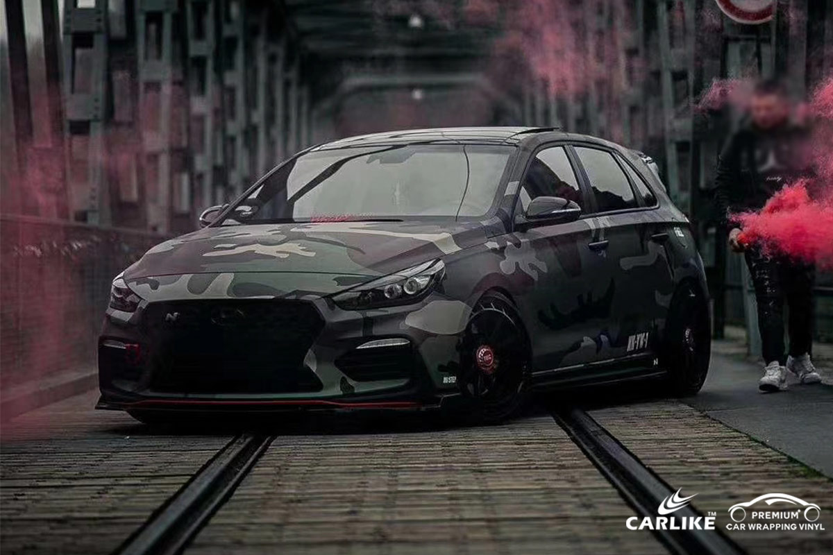 CL-CA-03 forest camouflage car wrap film for HYUNDAI - SINO VINYL
