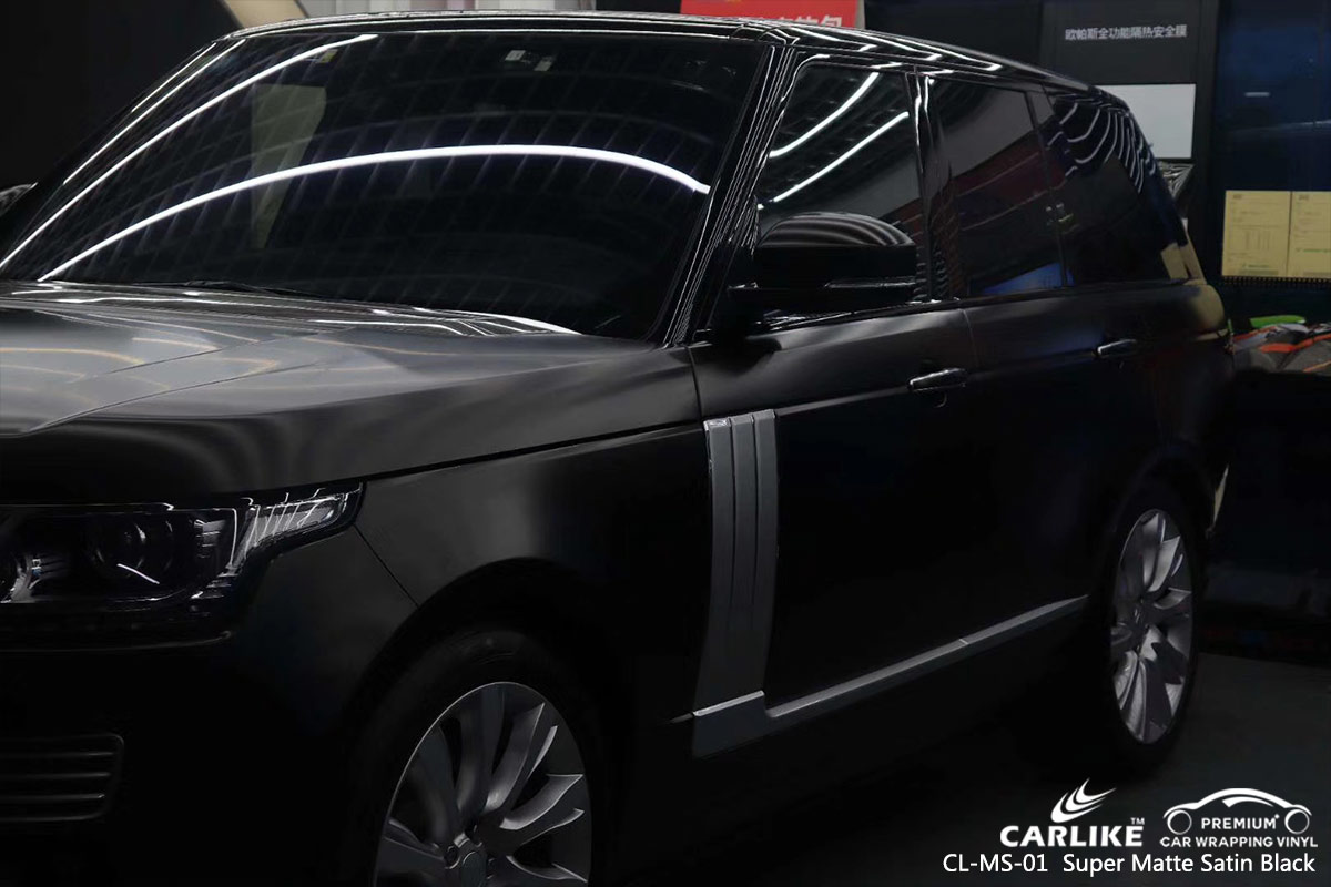 CL-MS-01 vinilo envolvente para automóvil negro súper mate satinado ...