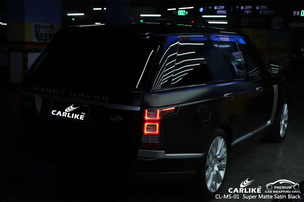 CL-MS-01 vinilo envolvente para automóvil negro súper mate satinado ...