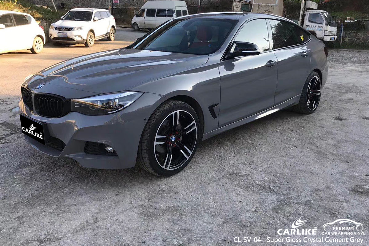 CL-SV-04 VINILO ENVOLVENTE GRIS CEMENTO CRISTAL BRILLANTE PARA BMW ...