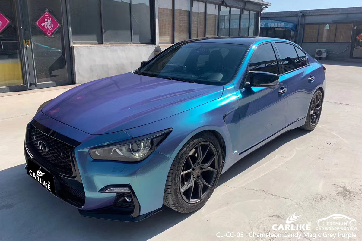 CL-CC-05 chameleon candy magic grey purple car wrapping for INFINITI ...