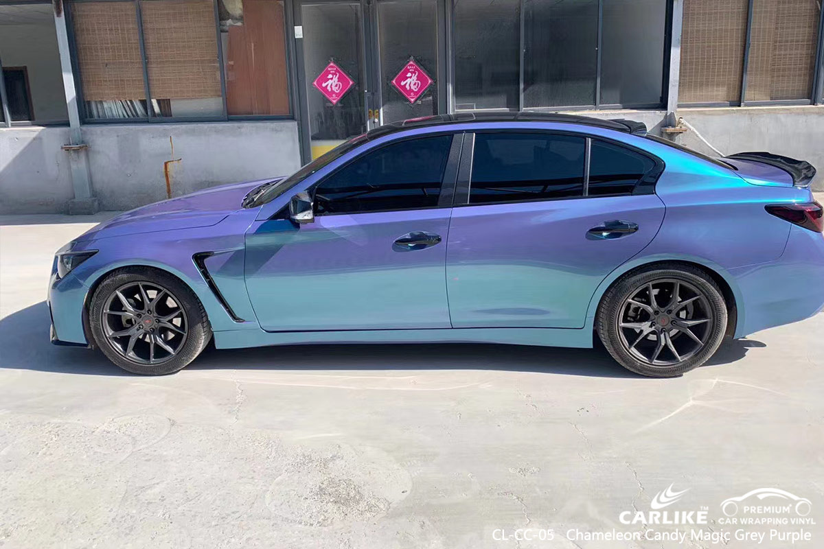 CL-CC-05 chameleon candy magic grey purple car wrapping for INFINITI ...