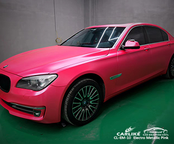 CL-EM-10 electro metallic pink car foil for BMW - SINO VINYL