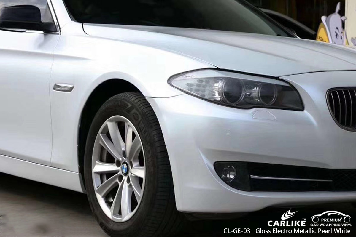 CL-GE-03 envoltura de vehículo blanco perla electromecánica brillante ...