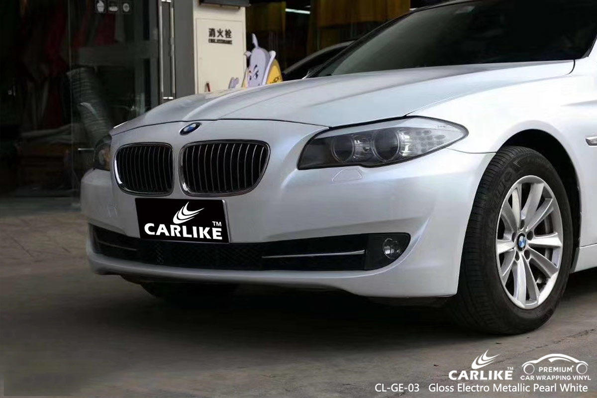 CL-GE-03 envoltura de vehículo blanco perla electromecánica brillante ...