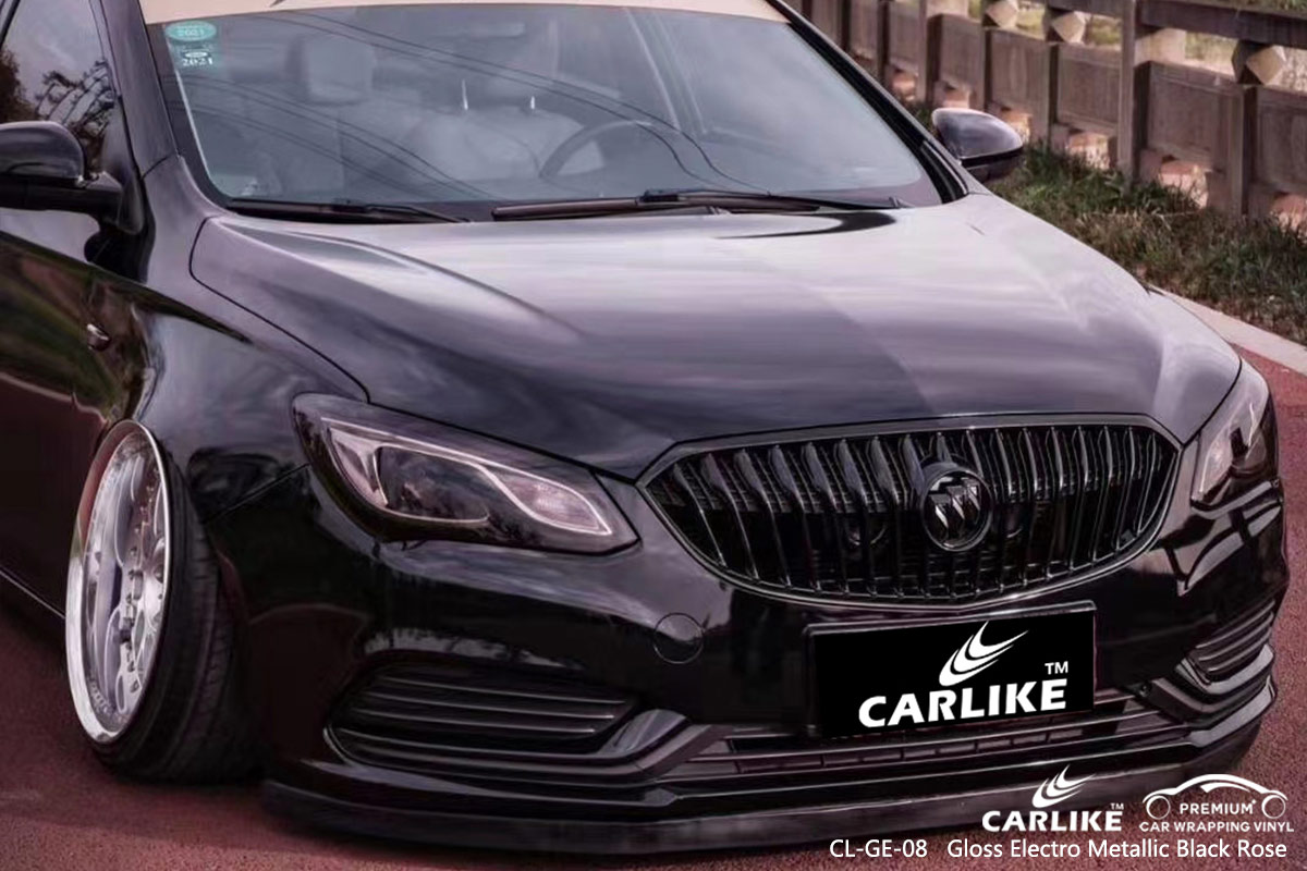 CL-GE-08 gloss electro metallic black rose vinyl wrap for BUICK | SINO ...