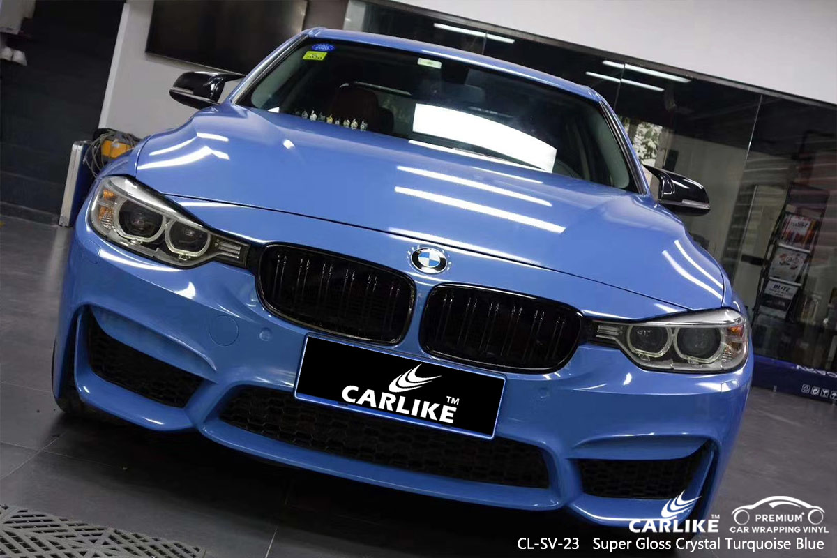 CL-SV-23 super brillante cristal turquesa azul lámina de coche para BMW ...