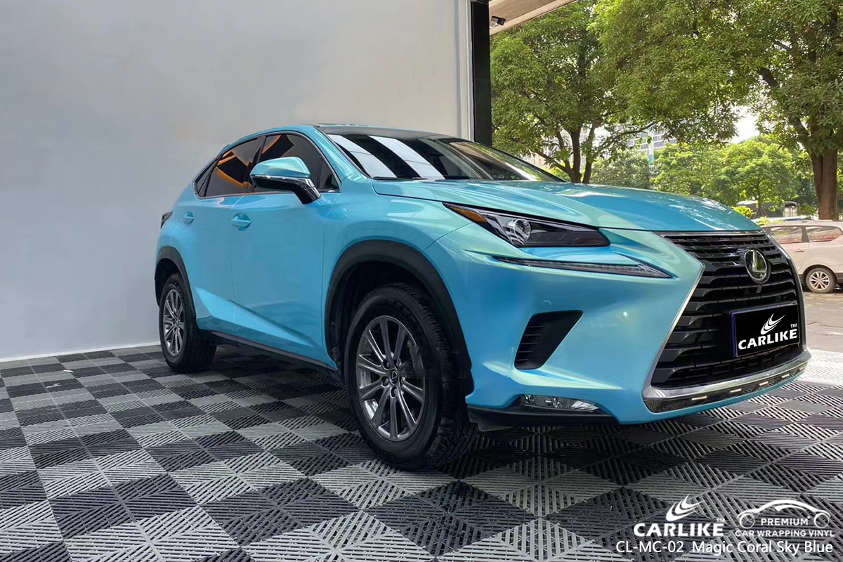 CL-MC-02 magic coral sky blue ship wrap car black matt for LEXUS - SINO ...
