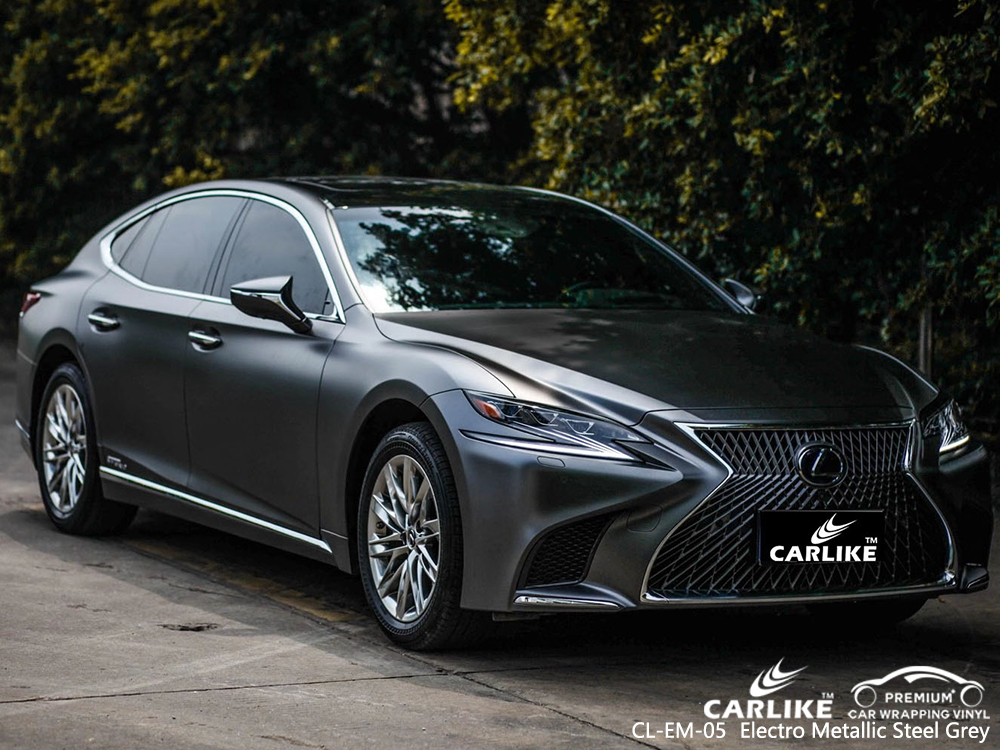 CL-EM-05 electro metallic steel grey body wrap car supplier for LEXUS ...