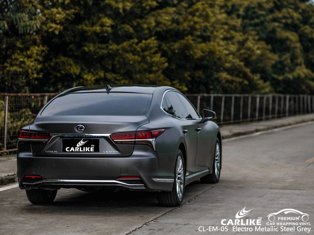 CL-EM-05 electro metallic steel grey body wrap car supplier for LEXUS ...