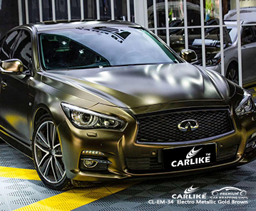 CL-EM-34 electro metallic gold brown vinyl wrap for INFINITI - SINO VINYL