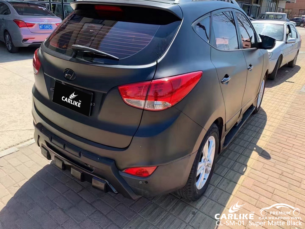 CL-SM-01 super matte black film car wrap for HYUNDAI - SINO VINYL