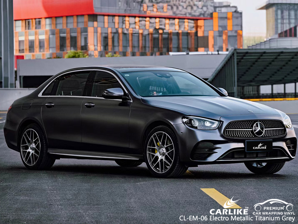 CL-EM-06 electro metallic titanium grey vinyl auto wrap supplier for ...