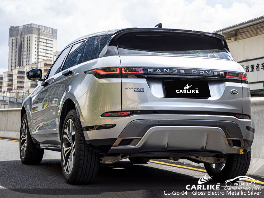 CL-GE-04 RANGE ROVER için parlak elektro metalik gümüş vinil araç ...