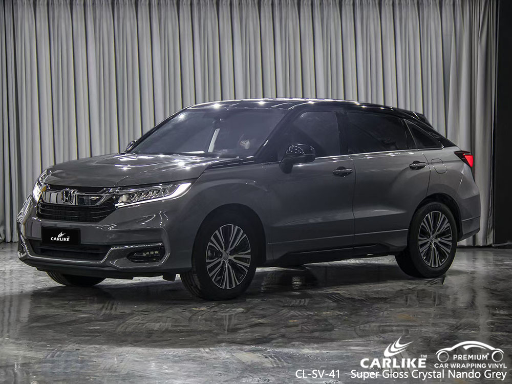 CL-SV-41 super gloss crystal nando grey vinyl vehicle wrap supplier for ...