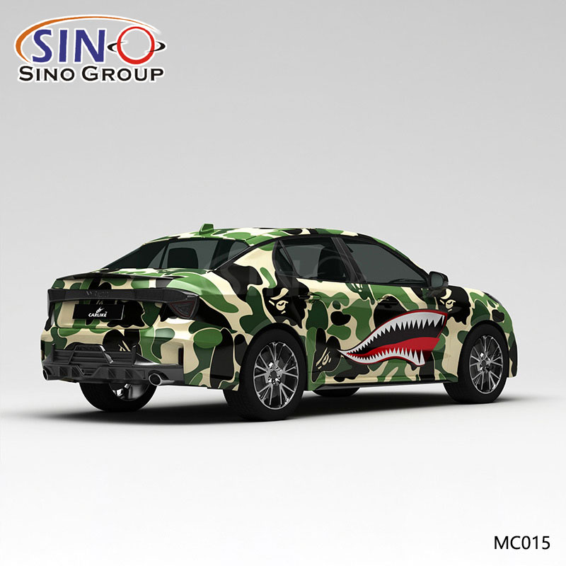 MC015 Pattern Shark Camouflage High-precision Printing Customized Car ...