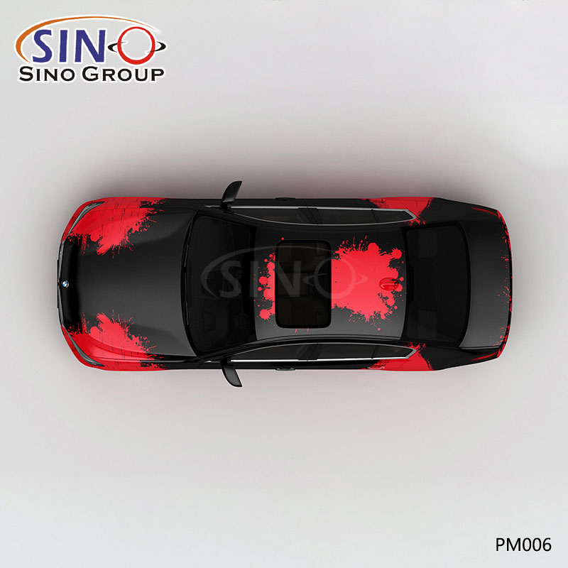 PM006 Pattern Black And Red Ink High-precision Printing Customized Car ...