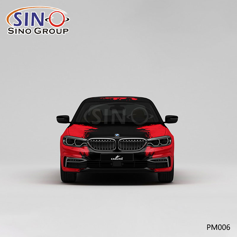 PM006 Pattern Black And Red Ink High-precision Printing Customized Car ...