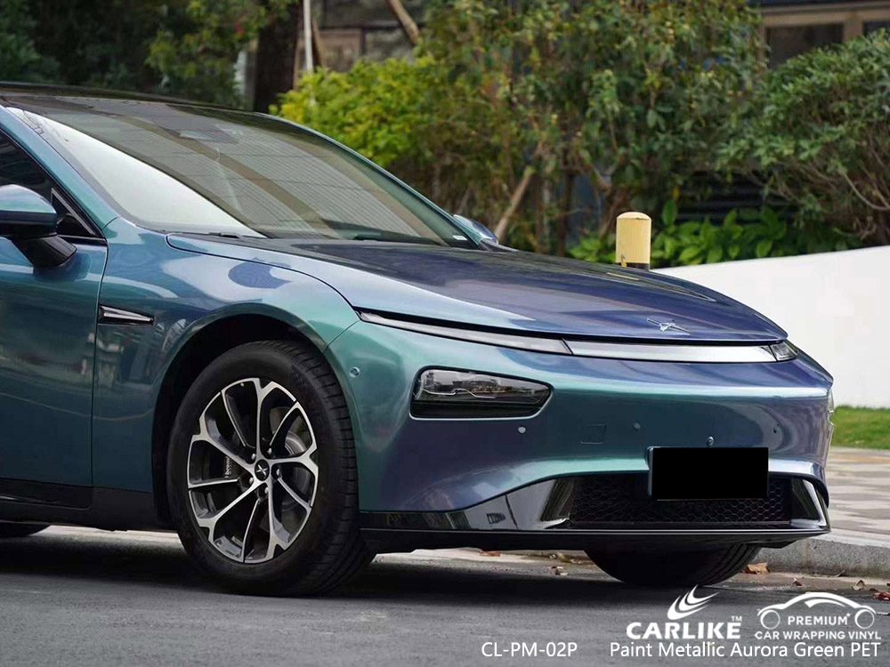 CL-PM-02 Paint Metallic Midnight Green Vinyl For XPENG Car Vinyl ...